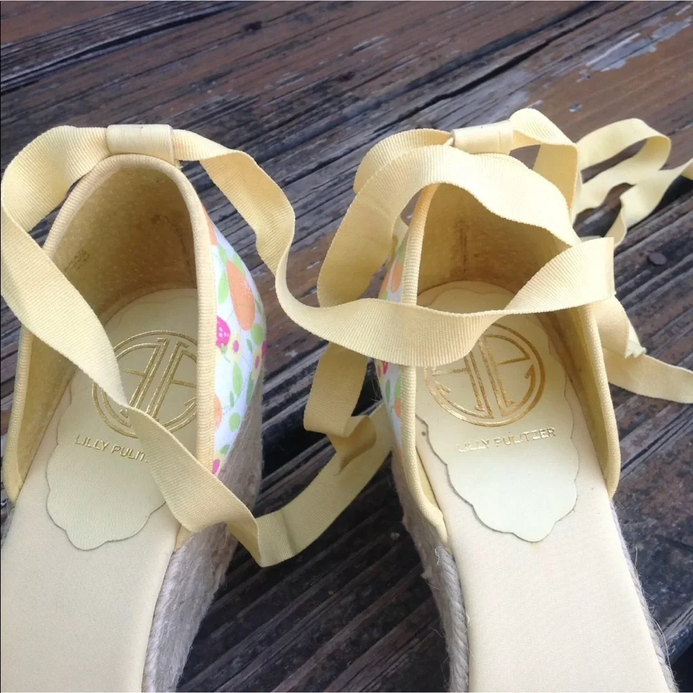 Lilly Pulitzer | Shoes | Lilly Pulitzer Minnie Espadrilles Wedge Heels ...